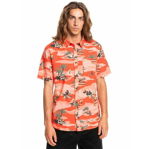 Рубашка Quiksilver, размер L, оранжевый