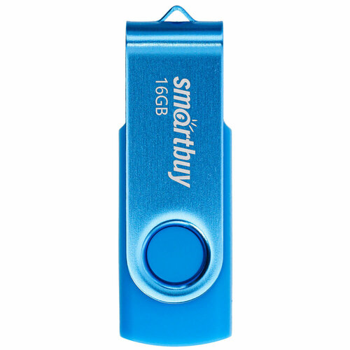 Флеш-диск 16 GB SMARTBUY Twist USB 2.0, синий, SB016GB2TWB упаковка 3 шт.