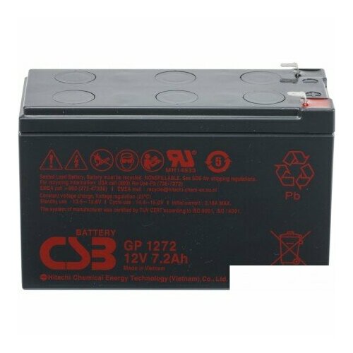 Аккумулятор для ИБП CSB Battery GP1272 25W F2 (12В/7.2 А·ч)