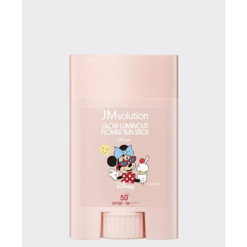 Jmsolution Солнцезащитный стик для лица и тела с экстрактом розы SPF50+ Glow Luminous Flower Light Sun Stick Disney Mini, 21 г.