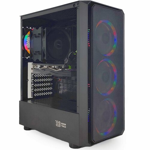 Игровой PC юкомс i7 11700F, RX 580 8GB, HDD 1TB, SSD 1TB, 16GB DDR4, БП 450W, win 10 pro, Black game case