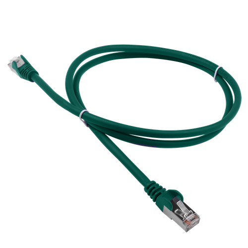 Патч-корд RJ45 - RJ45, 4 пары, FTP, категория 5е, 5 м, зеленый LSZH, LANMASTER LAN-PC45/S5E-5.0-GN