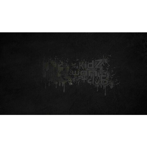 Картина на холсте 60x110 LinxOne "Минимализм, надпись, текстура, dirtclub" интерьерная для дома / на стену / на кухню / с подрамником