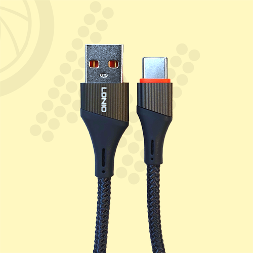 Кабель для быстрой зарядки (30 Ватт) и передачи данных USB-A (папа) - USB-C (папа) | LDNIO LS631, Серый - 1шт.