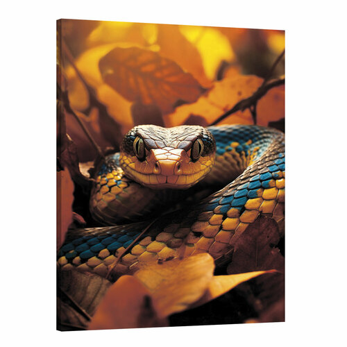 Интерьерная картина 50х70 "Змеиный огонь"