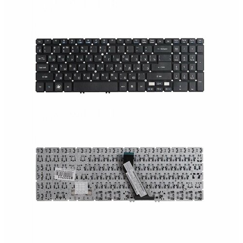 Keyboard / Клавиатура для Acer для Aspire V5, V5-531, V5-571, M3-581, M5-581, V7-581, V5-573, V5-572, V5-552, V5-551, для TravelMate P455 (NK. I1713.00W) Black, No Frame, гор. Enter ZeepDeep