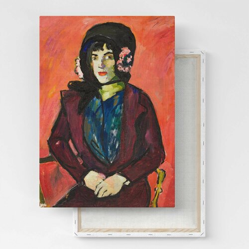 Картина на холсте, репродукция / Лайман Сэгэн - Portrait of a Girl / Размер 30 x 40 см