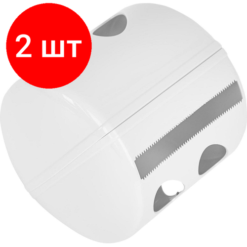 Комплект 2 штук, Держатель для туалетной бумаги Keeplex Light 13.4х13х12.4см белое облако