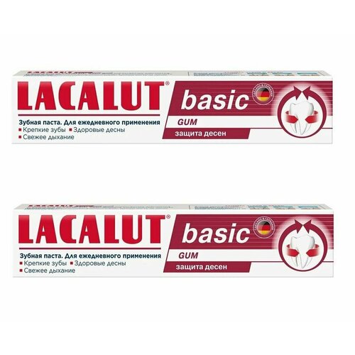Lacalut Зубная паста Basic Gum, 75 мл, 2 шт
