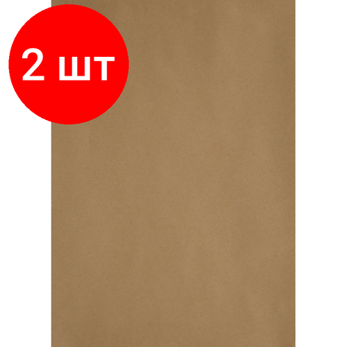 Комплект 2 шт, Крафт-бумага для упаковки А2 OfficeSpace, 100л, 78г/м2