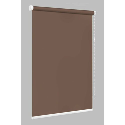 Рулонные шторы Люкс шоколад 76х155 см