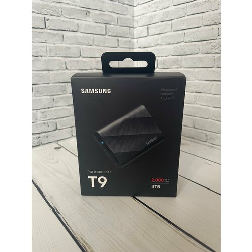 4 TB Внешний SSD Samsung T9 Portable 2000 Мб/с черный (MU-PG4T0B/AM)