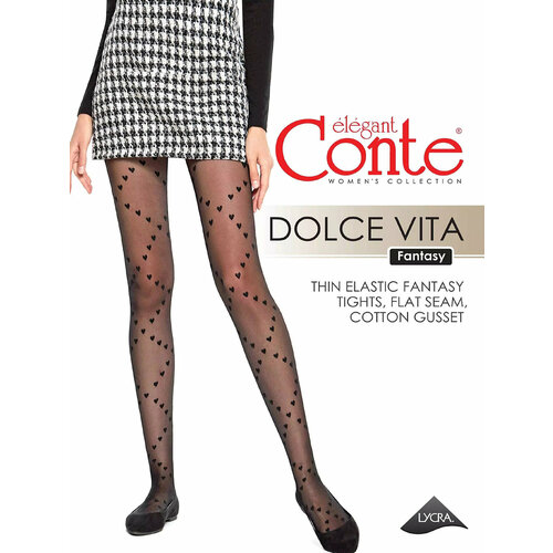 Колготки  Conte elegant DOLCE VITA, 20 den, черный