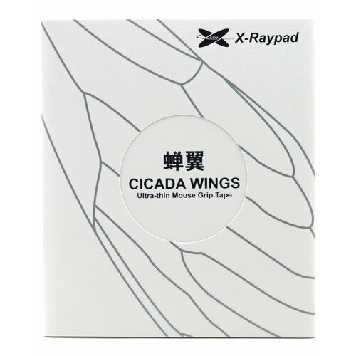 Противоскользящие наклейки на мышь X-raypad Cicada Wings 2.0 для Pulsar X2 mini, чёрные