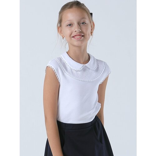 Школьная блуза LADNO, размер 64, белый
