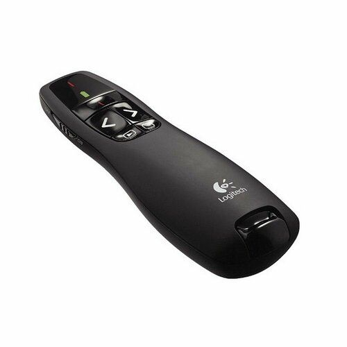 Презентер Logitech R400 (черный, 2.4 GHz, 2 батареи типа AAA, футляр для переноски) (арт. 910-004252, M/N: R-R0008 / C-U0014)