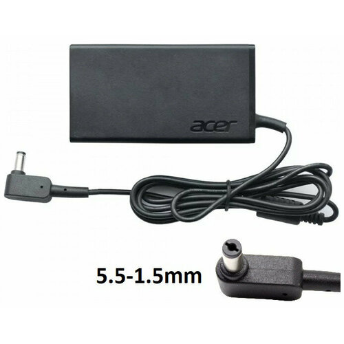 Зарядное устройство для ноутбука Acer Aspire A315 51-55ZU, 19V - 2,37А, 45 Вт (Штекер: 5.5-1.5мм) Slim