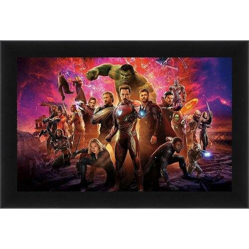 Плакат, постер на холсте Картина Мстители Война бесконечности. Размер 60 х 84 см
