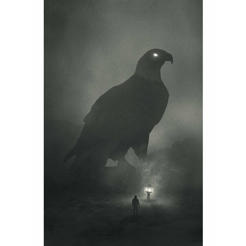 Плакат, постер на бумаге Темное фэнтези-Орел. Размер 42 х 60 см