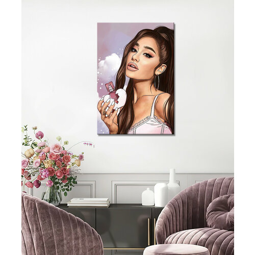 Картина/Картина на холсте для интерьера/Картина на стену/Картина для кухни/ -Ariana Grande духи 50х70