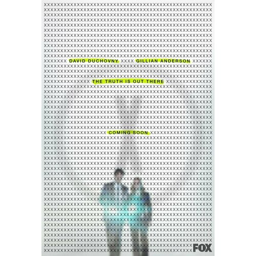 Плакат, постер на холсте Секретные материалы: (The X-Files, 1993-2018г). Размер 60 х 84 см