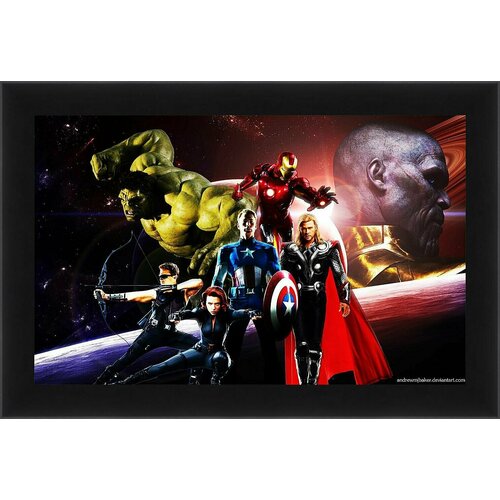 Плакат, постер на холсте Мстители Война бесконечности. Размер 60 х 84 см