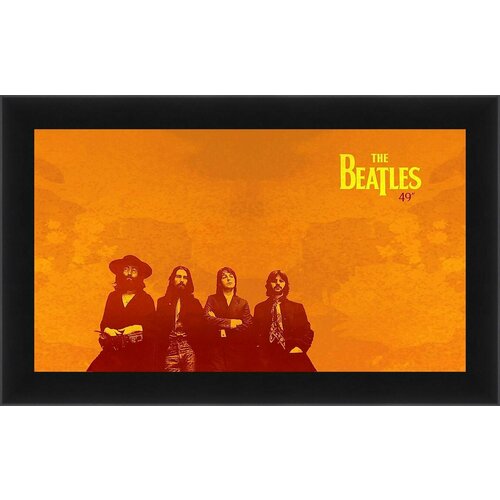 Плакат, постер на холсте The Beatles-Битлз. Размер 42 х 60 см