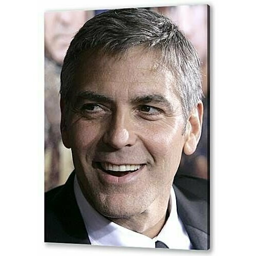 Плакат, постер на холсте George Clooney-Джордж Клуни. Размер 30 х 42 см