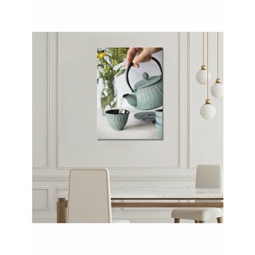 Картина на холсте с подрамником Чай в чайнике 40х60