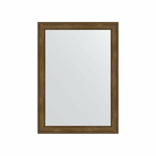 Зеркало настенное EVOFORM в багетной раме сухой тростник, 53х73 см, для гостиной, прихожей, кабинета, спальни и ванной комнаты, BY 0794