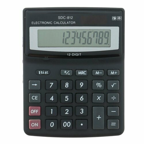 Калькулятор настольный, 12 - разрядный, SDC - 812V (комплект из 4 шт)