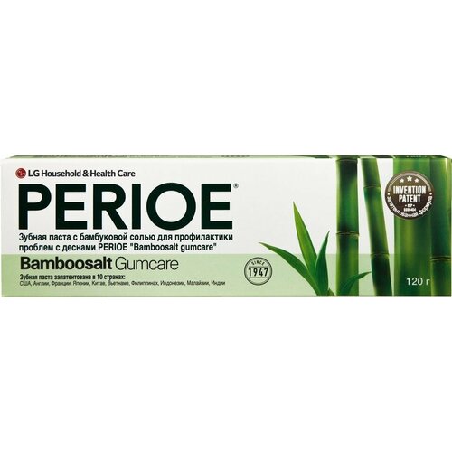 Зубная паста Perioe Bamboosalt Gumcare с бамбуковой солью для профилактики проблем с деснами 120г 1 шт