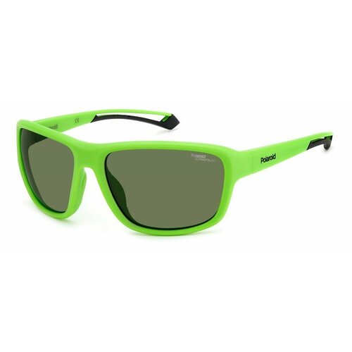 Солнцезащитные очки Polaroid, черный, зеленый