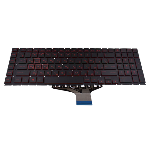 Клавиатура для HP Omen 17-cb0035ur ноутбука с красной подсветкой