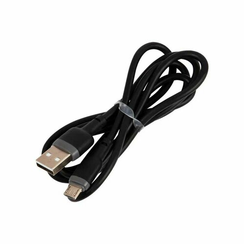 USB кабель Red Line USB - Micro USB, liquid silicone, усиленный коннектор, PD, до 3А (УТ000030875) black