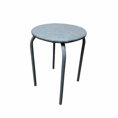 Табурет New Victoria Strong, мягкое круглое сиденье, d 28 см, серый