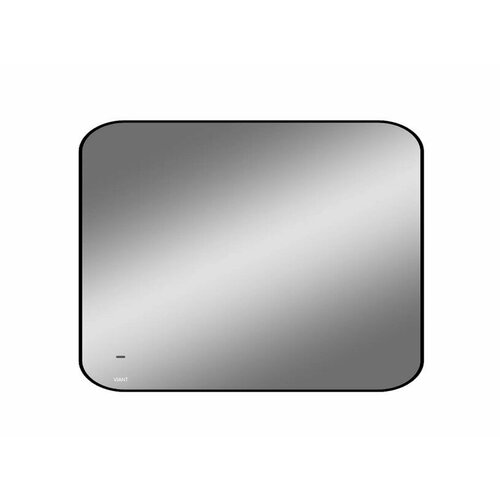 Зеркало Viant Люксембург 80х60 черное LED подсветка VLUX8060-ZLED