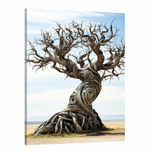 Интерьерная картина 50х70 "Скульптура дерево"