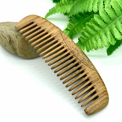 Деревянная расческа, гребень для волос из сандала