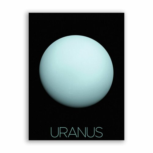 Постер, плакат на бумаге / NASA (Коллекция Постеров) - Uranus / Уран / Размер 30 x 40 см