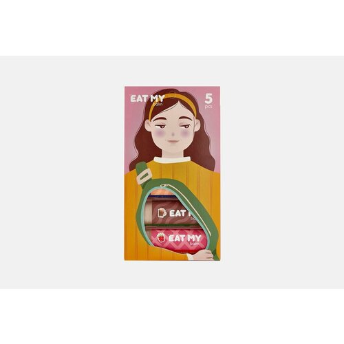 Набор бальзамов для губ EAT MY balm set sweet love 5 шт
