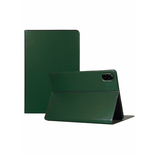 Чехол для планшета HONOR Pad X9 (11.5 дюйма), кожаный, трансформируется в подставку (темно-зеленый)
