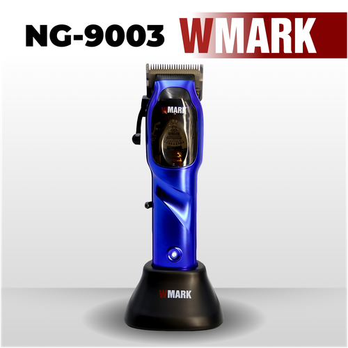 Профессиональная машинка NG-9003 для стрижки волос, бороды и усов с док-станцией и Type-C разъемом. Набор для барбера / парикмахера с насадками WMARK