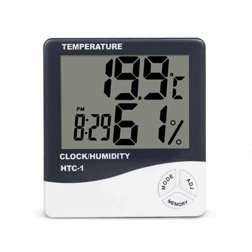HCT-1, электронный цифровой термометр, измеритель влажности и часы