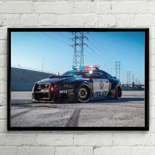Постер "ford mustang police interceptor cgi" от Cool Eshe из коллекции "Автомобили", плакат А4