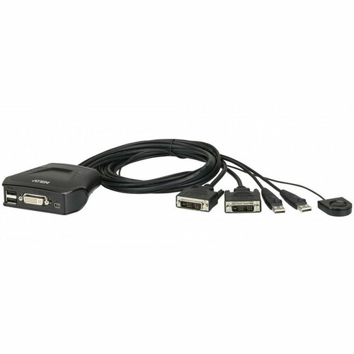 KVM переключатель Aten 2 Port USB Dvi KVM Switch CS22D-AT