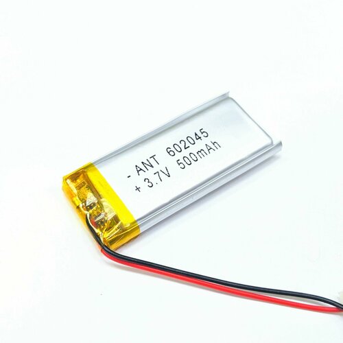 Аккумулятор Li-Pol 602045 (батарея) 6*20*45мм 2pin 3.7V/500mAh