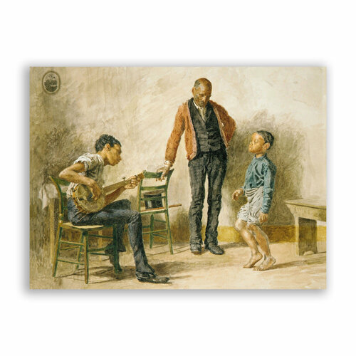 Картина на холсте, репродукция / Томас Икинс - The Dancing Lesson / Размер 40 x 53 см