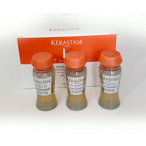 Ампулы - концентрат Kerastase Fusio-Dose with Niacinamide для питания сухих волос, 3 шт. х 12 мл