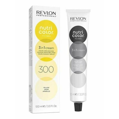 Revlon Nutri Color Creme. 100мл. Крем-краска для прямого окрашивания, 300 Желтый